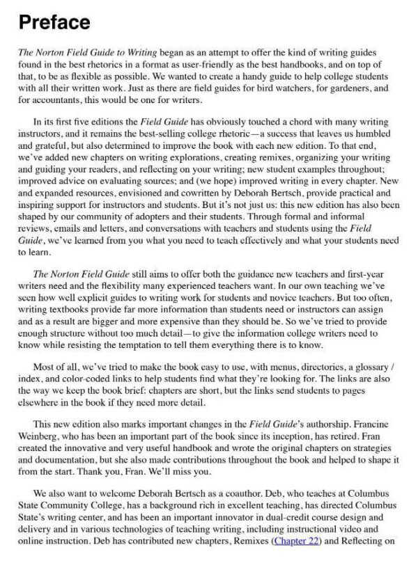 The Norton Field Guide To Writing With Readings (Sixth Edition) + (Bonus)